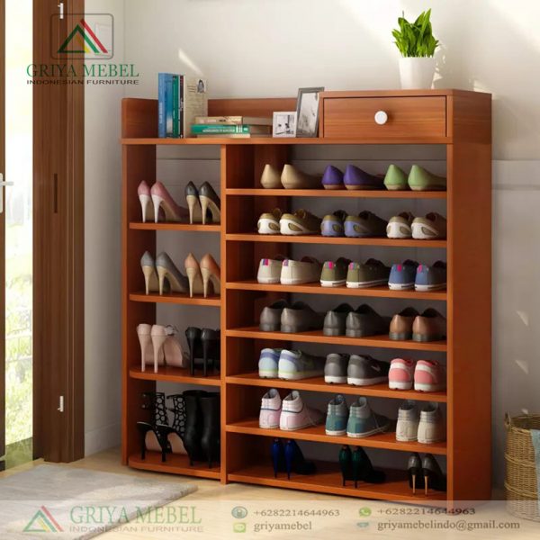 Rak Sepatu Terbuka Minimalis Modern | griya mebel