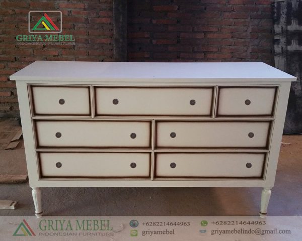 Meja Laci Anak Minimalis Cat Duco Antik | griya mebel
