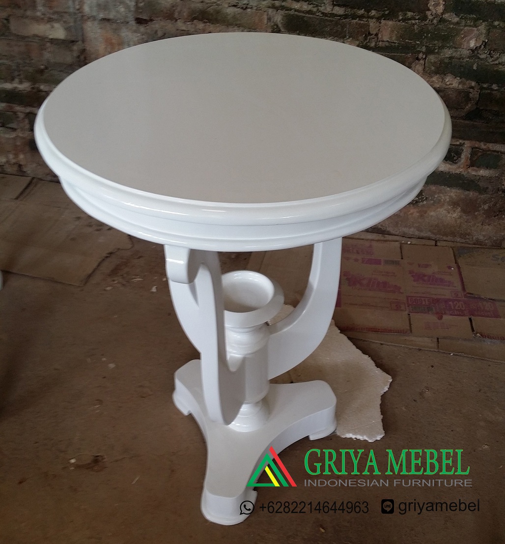 Meja Hias Bulat Parabola | griya mebel